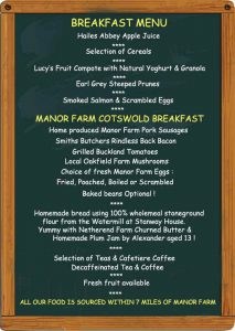 Breakfast – Manor Farm